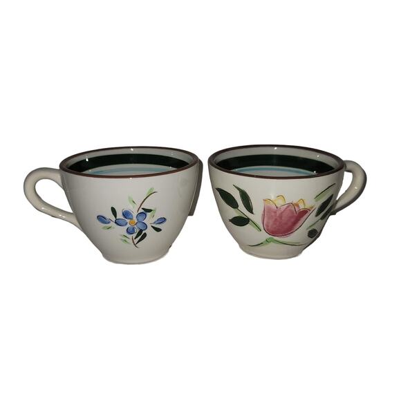 Stangl | Dining | Stangl Pottery Country Garden 2 Cups Coffee Tea Pair ...
